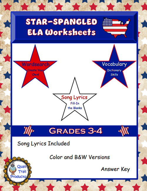 Star-Spangled ELA Worksheets
