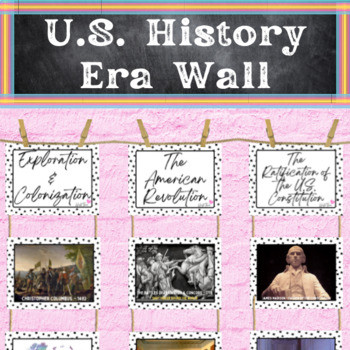 American History Era Wall Timeline 1492-1877
