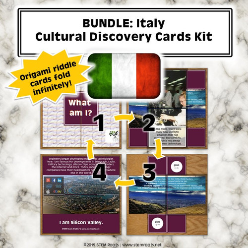 Bundle: Italy Cultural Discovery Cards 6-Pack - Amped Up Learning