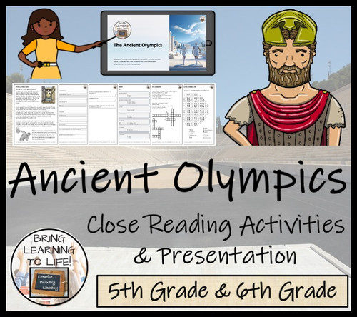 Ancient Olympic Games Close Reading Comprehension Activities | 5th ...