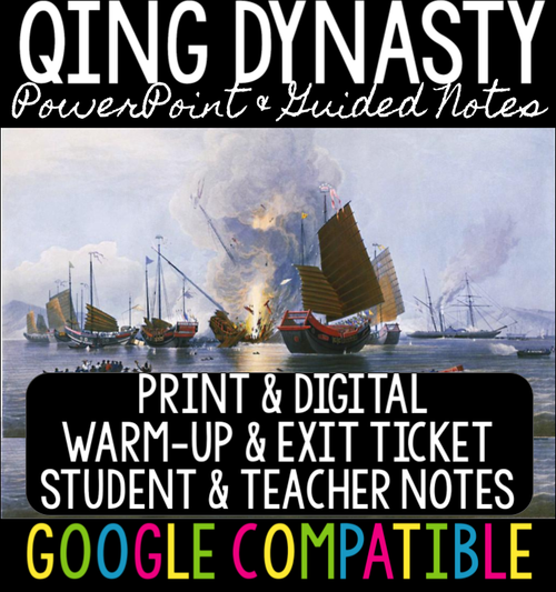 The Qing Dynasty - Google Drive - Warm Up & Exit Ticket, Student ...