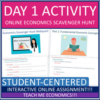 Economics Day 1 Activity Intro to Economics Scavenger Hunt Online ...