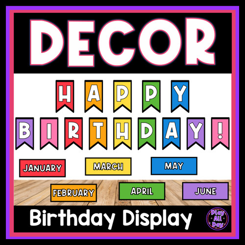 Birthday Posters | Back to School Classroom Decor - Amped Up Learning