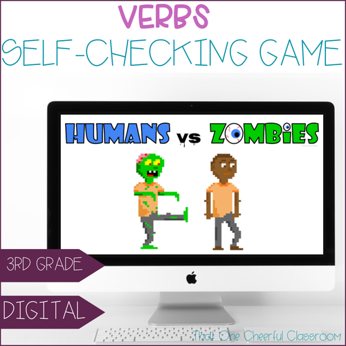Identifying Verbs Self-Checking Digital Pixel Art Game Humans vs ...