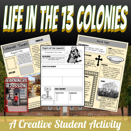 U.S. History | Life in the 13 English Colonies | Student Newspaper ...