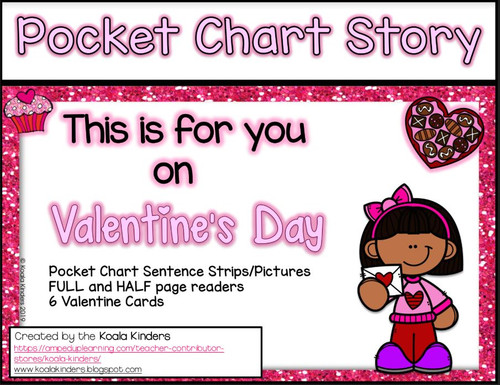 Valentine Pocket Chart Story and Printable Readers - Amped Up Learning