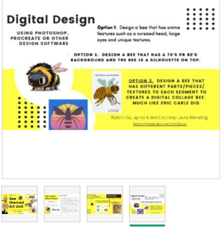 Bee themed art unit, Be kind, science/art history/multiple projects ...