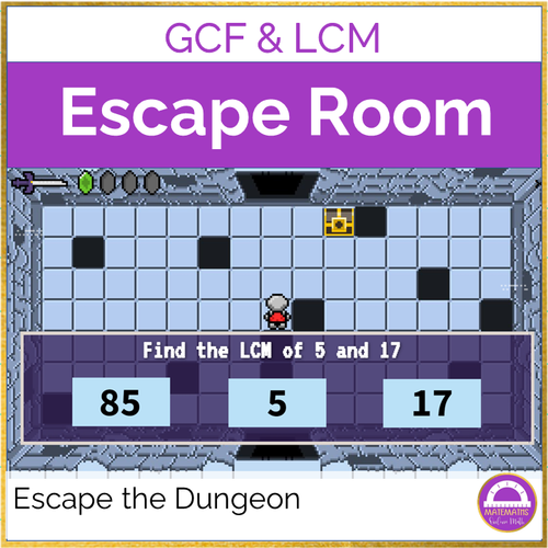 GCF and LCM Math Activity | Digital Escape Room