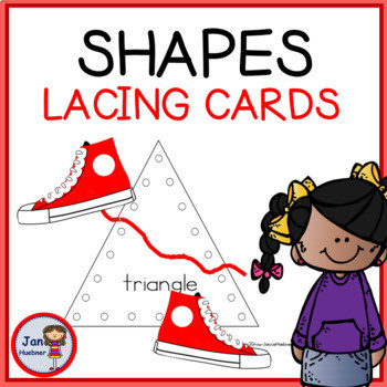 PREWRITING SHAPES Lacing Cards