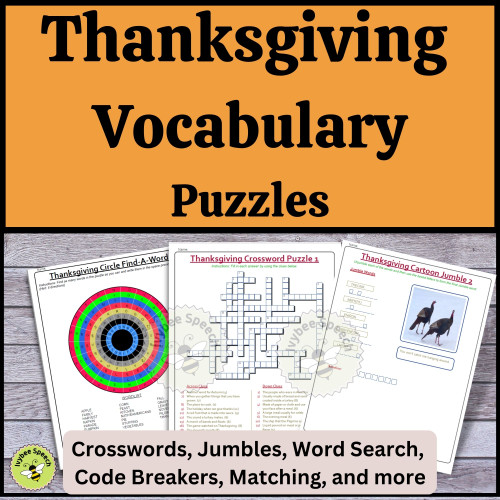 Thanksgiving Puzzles Crosswords Code Breakers Jumbles and More