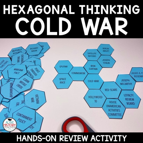 Cold War Review Activity Hexagonal Thinking EOC STAAR Review - Amped Up ...