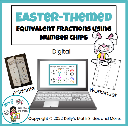 Easter Equivalent Fractions with Number Chips - Amped Up Learning