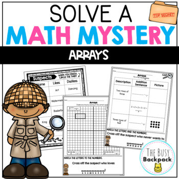 2.OA.4 2nd Grade Math Mystery Arrays 2.OA.C.4