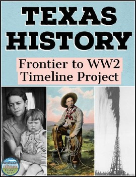 Texas History Timeline Project Frontier to WW2