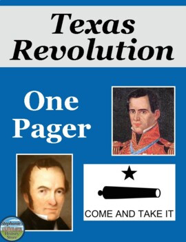 Texas Revolution One Pager