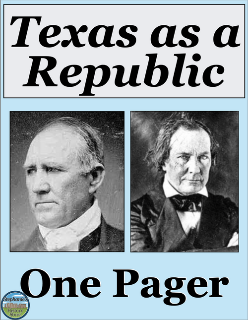 Republic of Texas One Pager