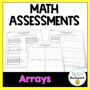 2nd Grade Math Assessment Arrays 2.OA.C.4