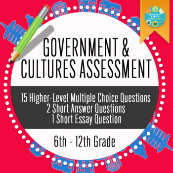 Government and Culture Geography Assessment
