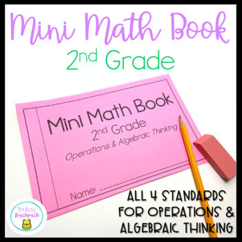 2nd Grade Math Operations & Algebraic Thinking Book 2.OA.1 2.OA.B.2 2 ...