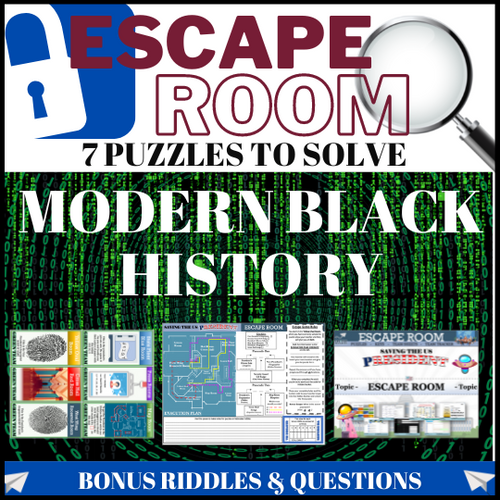 Modern Black History & Role Models Escape Room - Amped Up Learning