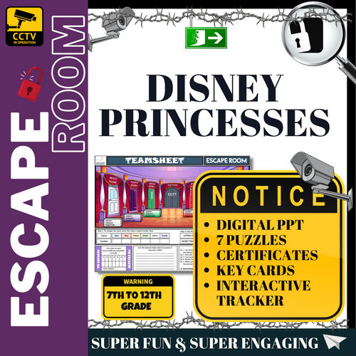 Disney Princesses Escape Room - Amped Up Learning