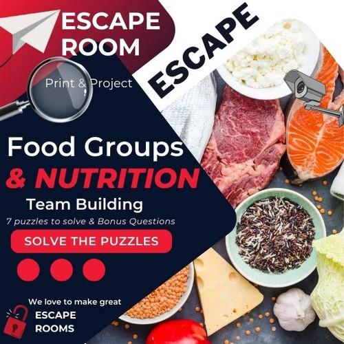 Food Groups and Nutrition Escape Room - Amped Up Learning