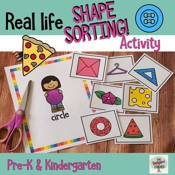 Real Life Shape Sorting Activity for Pre K and Kindergarten