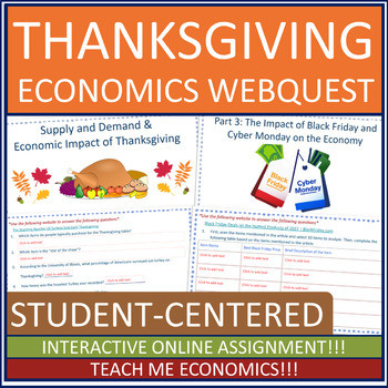 Supply and Demand Economic Impact of Thanksgiving (2025) Webquest ...