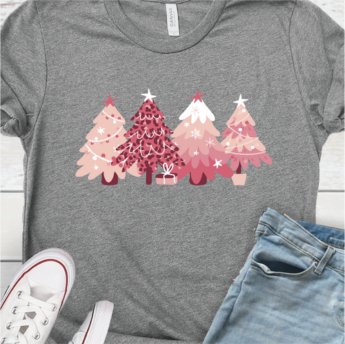 "Pink Christmas Trees" Shirt