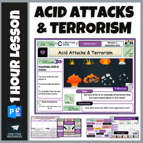 Acid attacks and Terrorism - Amped Up Learning
