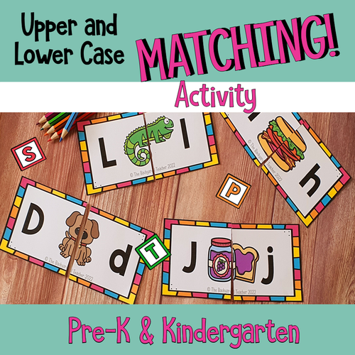 Upper and Lower Case Letter Matching Activity for Pre K and ...