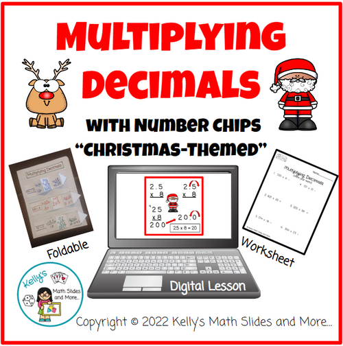 Christmas Multiplying Decimals - Digital and Printable - Amped Up Learning