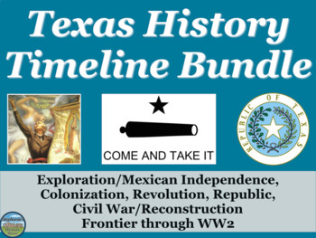 Texas History Timeline Bundle