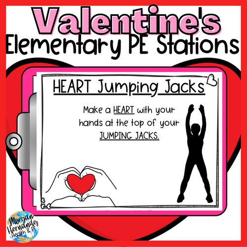 Elementary PE Valentine's Day Stations
