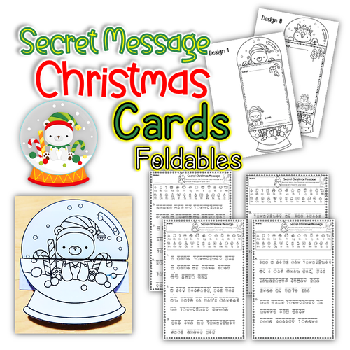 Secret Message Christmas Cards