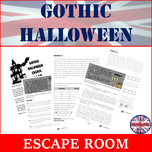 Escape room Halloween | Rhetorical devices | Syntax and more | Grade 11 ...