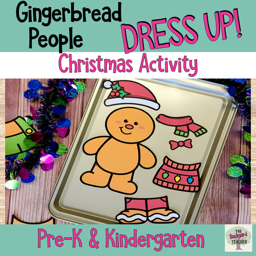 Gingerbread People Dress up Christmas Activity - Amped Up Learning