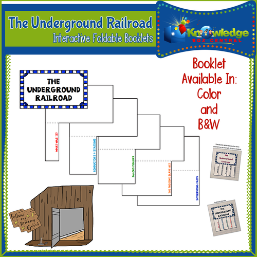 The Underground Railroad Interactive Foldable Booklets