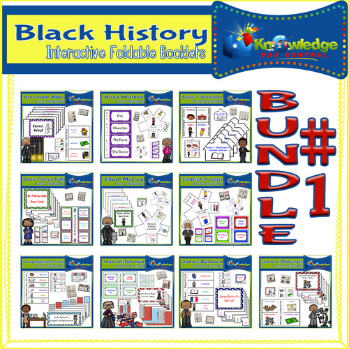 Black History Interactive Foldables Bundle #1