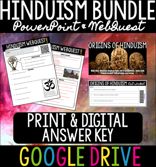 Hinduism Bundle - PowerPoint & WebQuest - Amped Up Learning