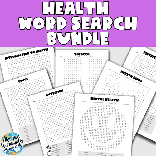 Health Word Search Bundle