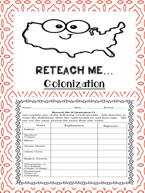 Reteach Me - Colonization - Amped Up Learning
