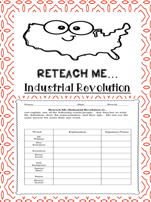 Reteach Me- Industrial Revolution - Amped Up Learning