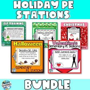 Elementary PE Stations Holiday BUNDLE
