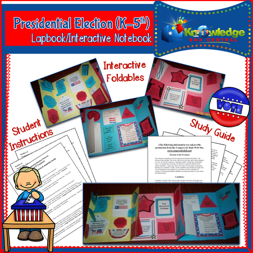Presidential Election Process Lapbook (K-5th)