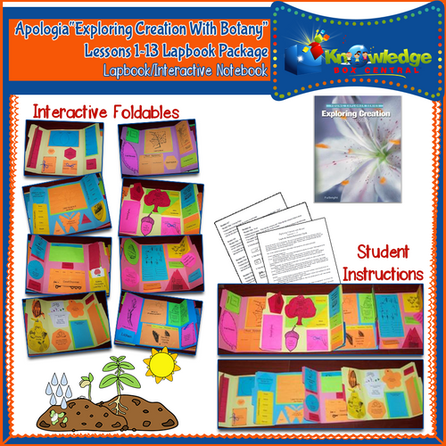 Apologia Exploring Creation With Botany 1st Edition Lapbook Package