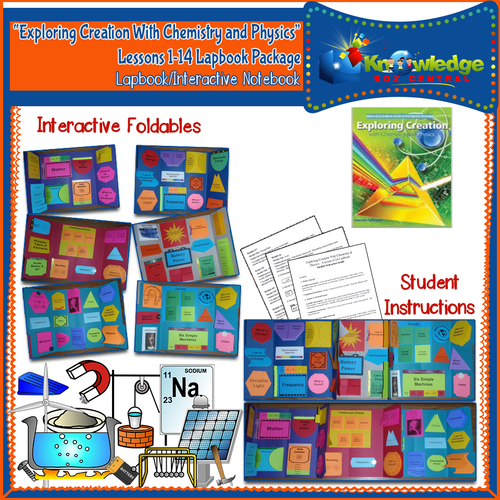 Apologia Exploring Creation w/ Chemistry and Physics Lapbook Package ...