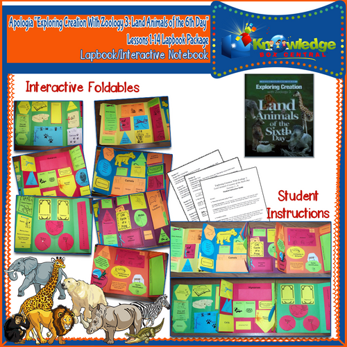 Apologia Exploring Creation w/ Zoology 3: Land Animals of the 6th Day ...