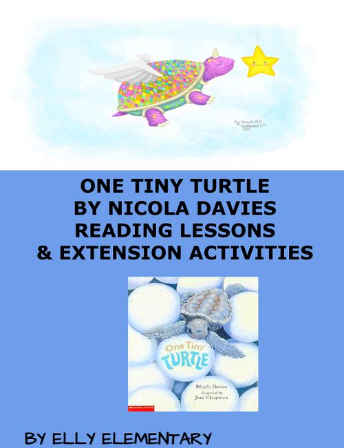 ONE TINY TURTLE by Nicola Davies: READING LESSONS & EXTENSION ACTIVITIES