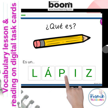 Spanish School Supplies Vocabulary Reading and Review - Amped Up Learning
